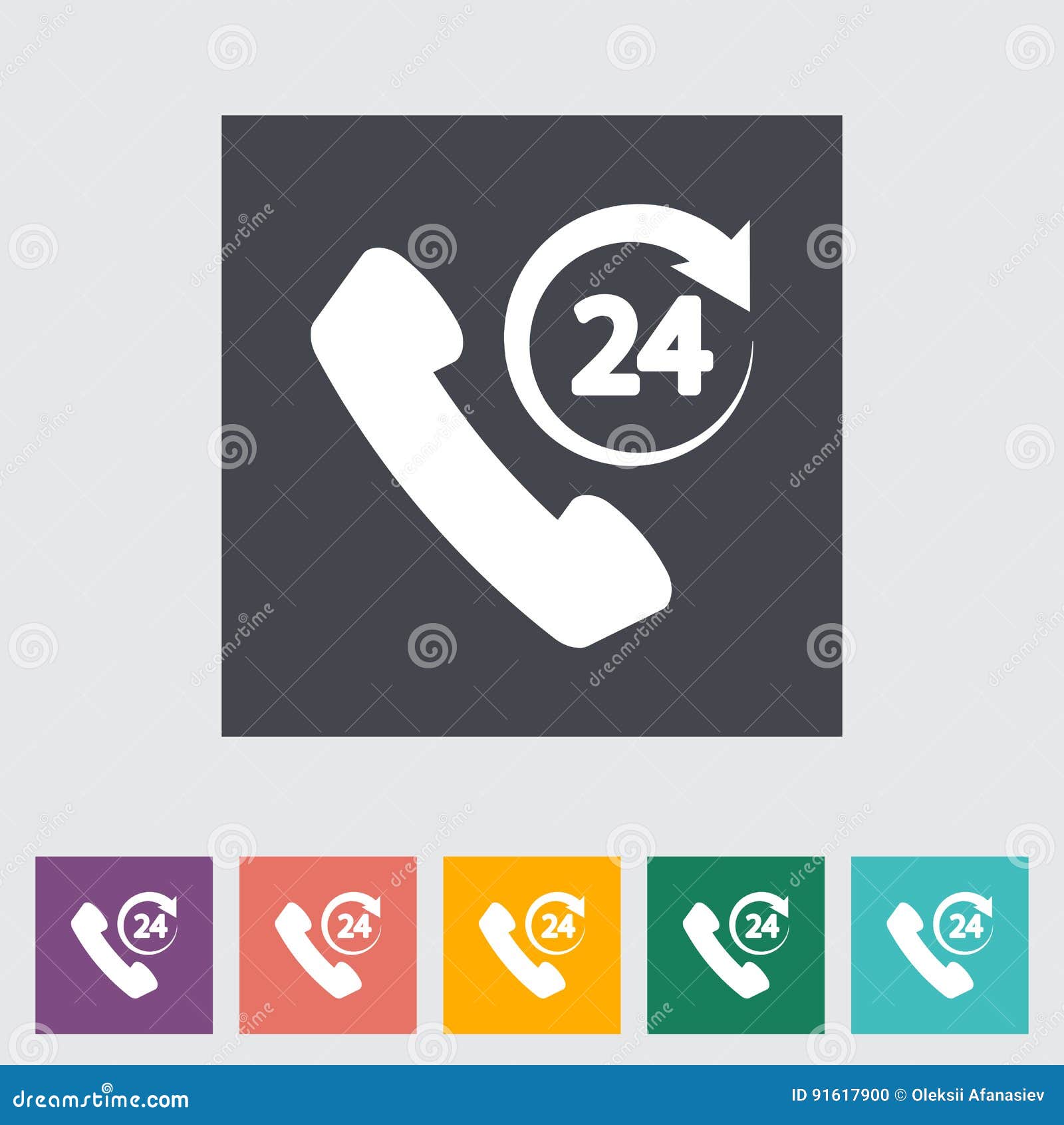 Support 24 hours stock vector. Illustration of business - 91617900