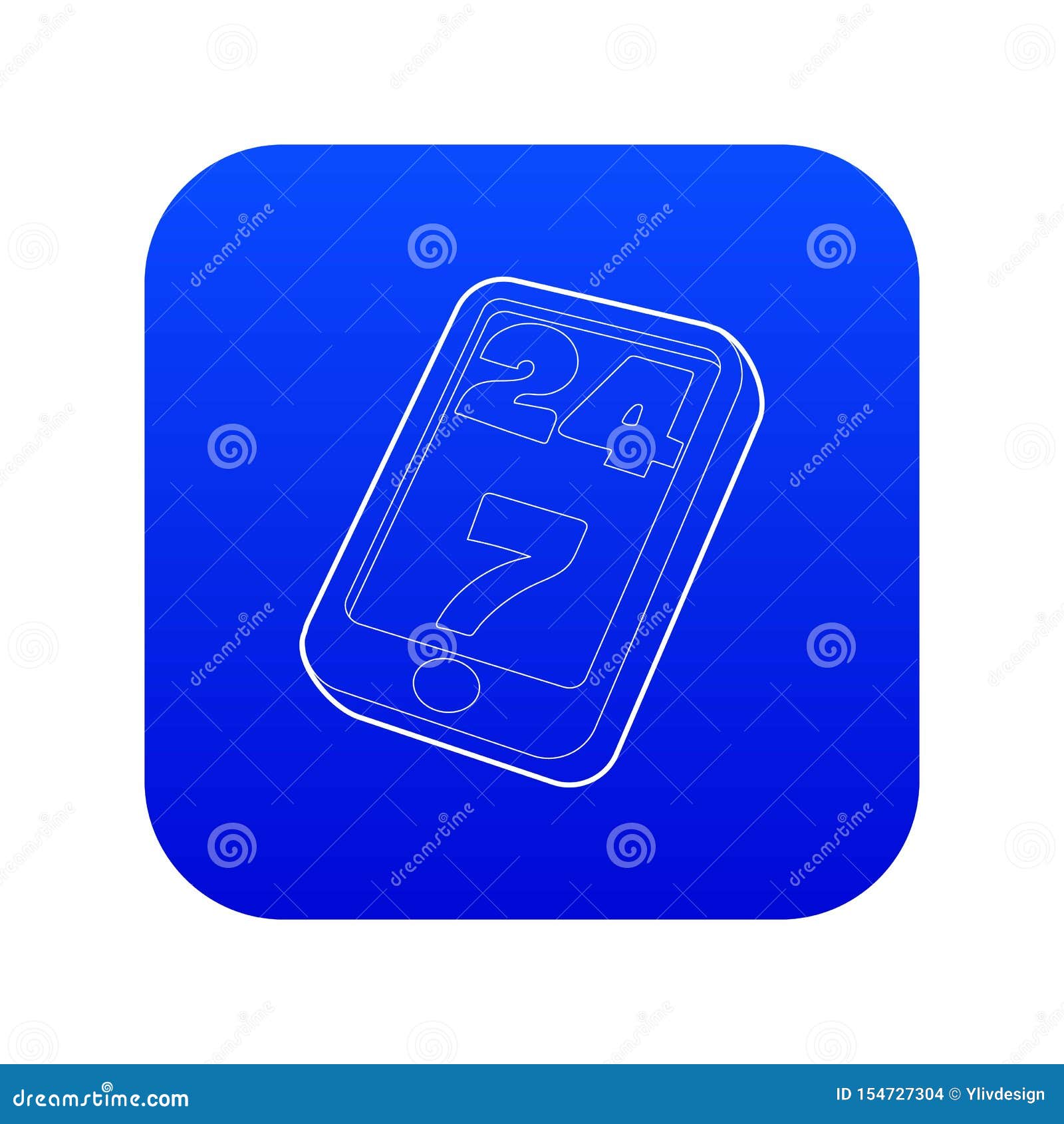 Support icon blue vector stock vector. Illustration of blue - 154727304