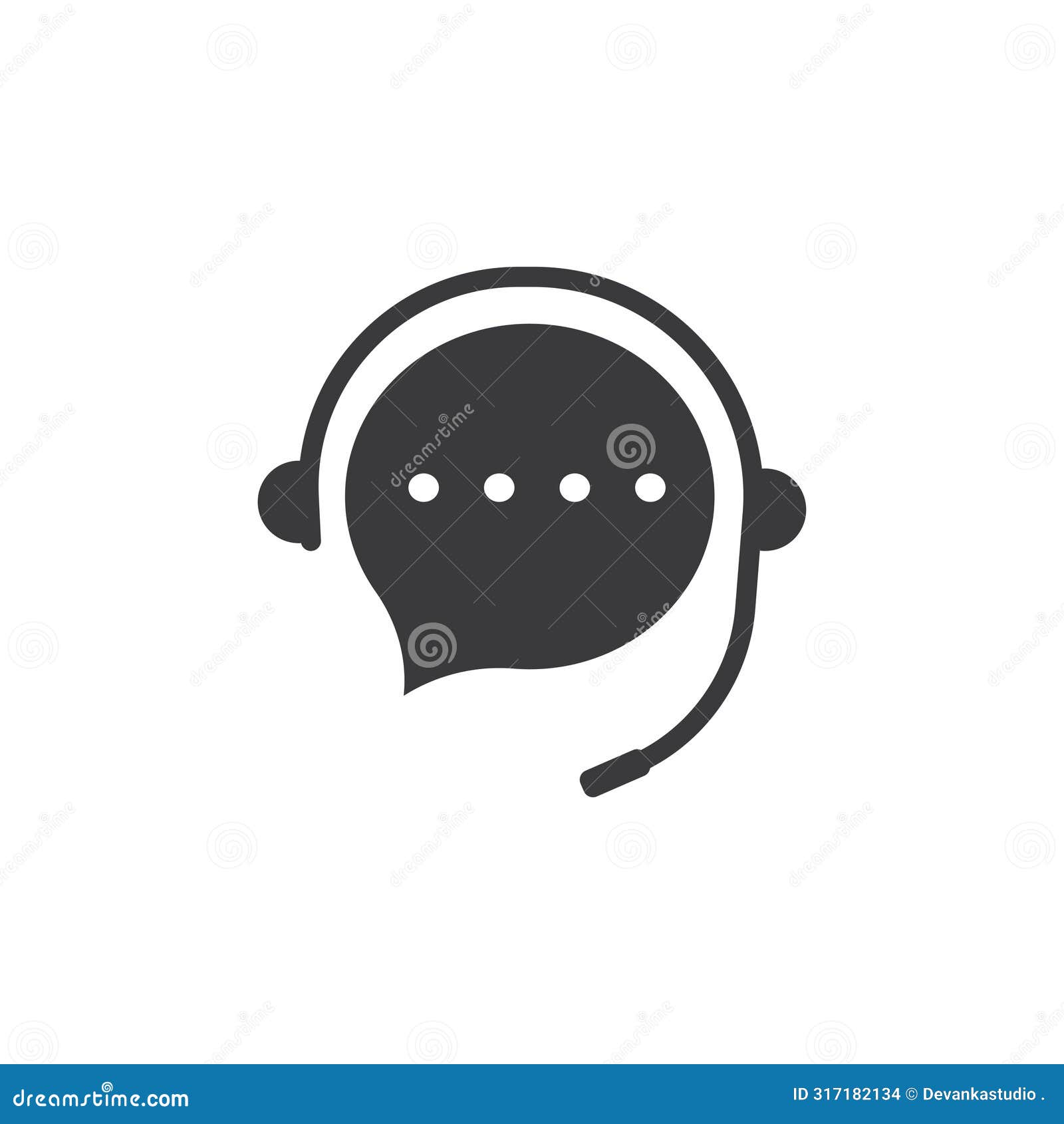 Support Icon or Call Center Icon Stock Vector - Illustration of ...