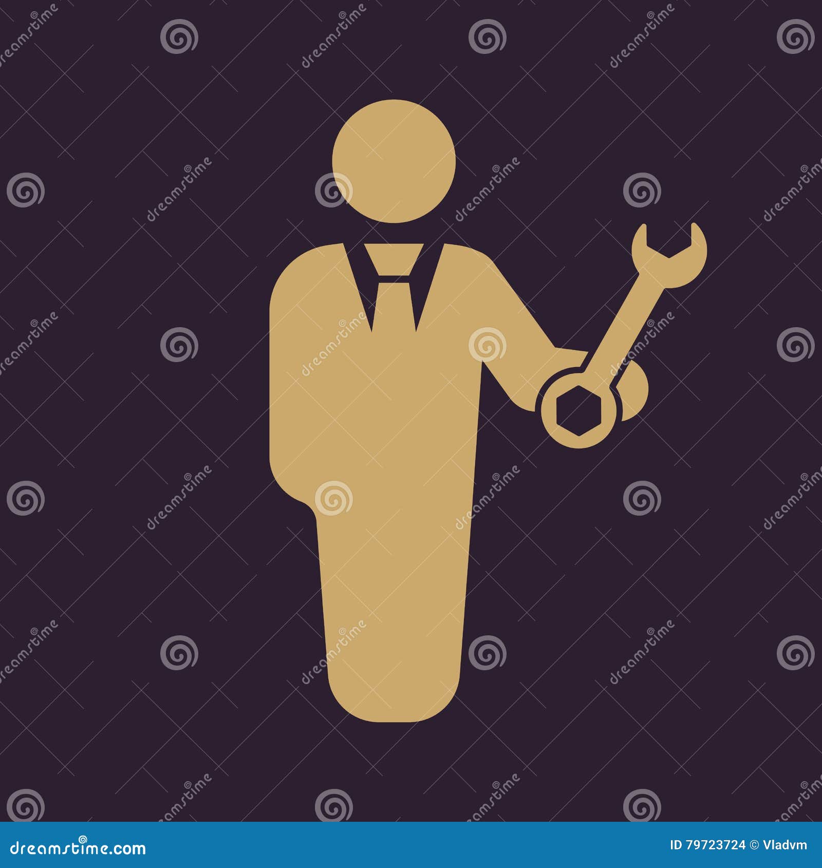 The Support Icon. Engineer and Repair, Technician, Fixing Symbol Stock ...