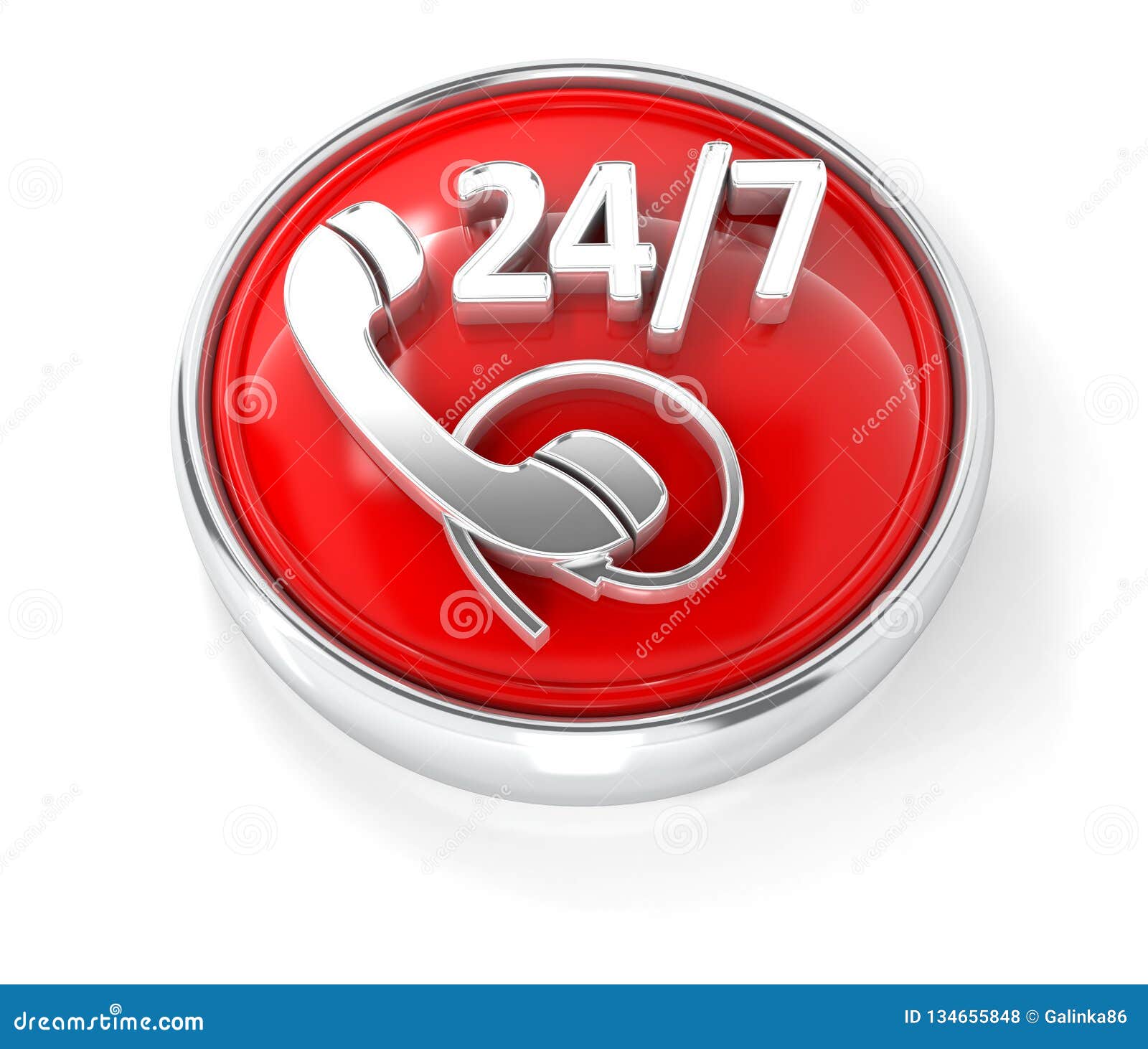 Support Icon on Glossy Red Round Button Stock Illustration ...