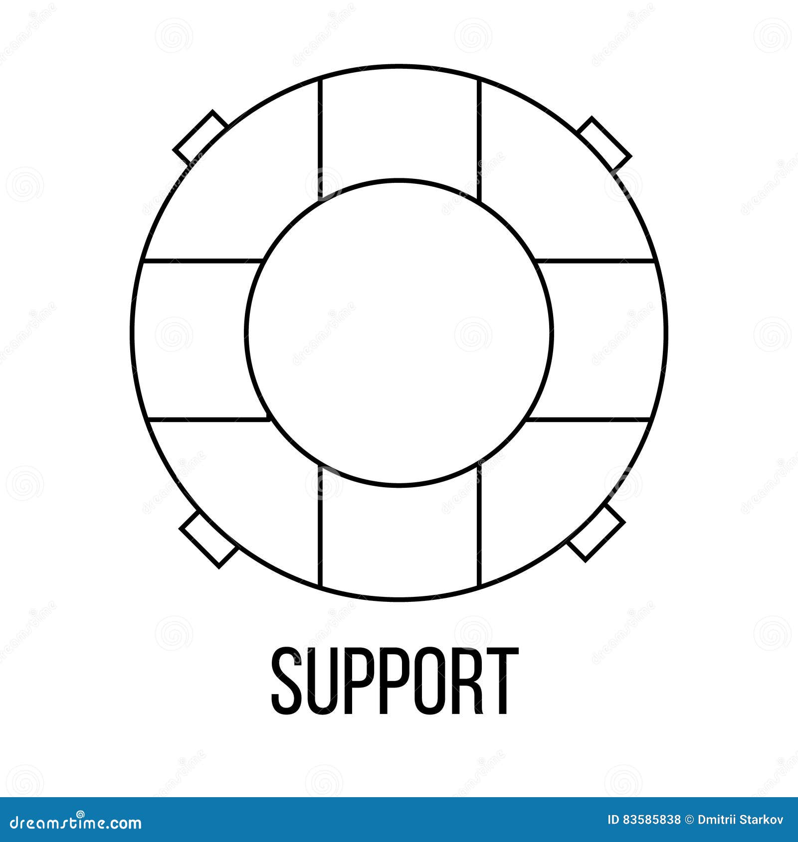 Support Icon or Logo Line Art Style. Stock Vector - Illustration of ...
