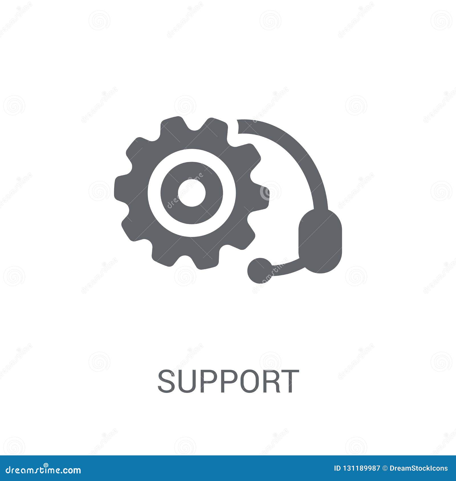 Support Icon. Trendy Support Logo Concept on White Background Fr Stock ...