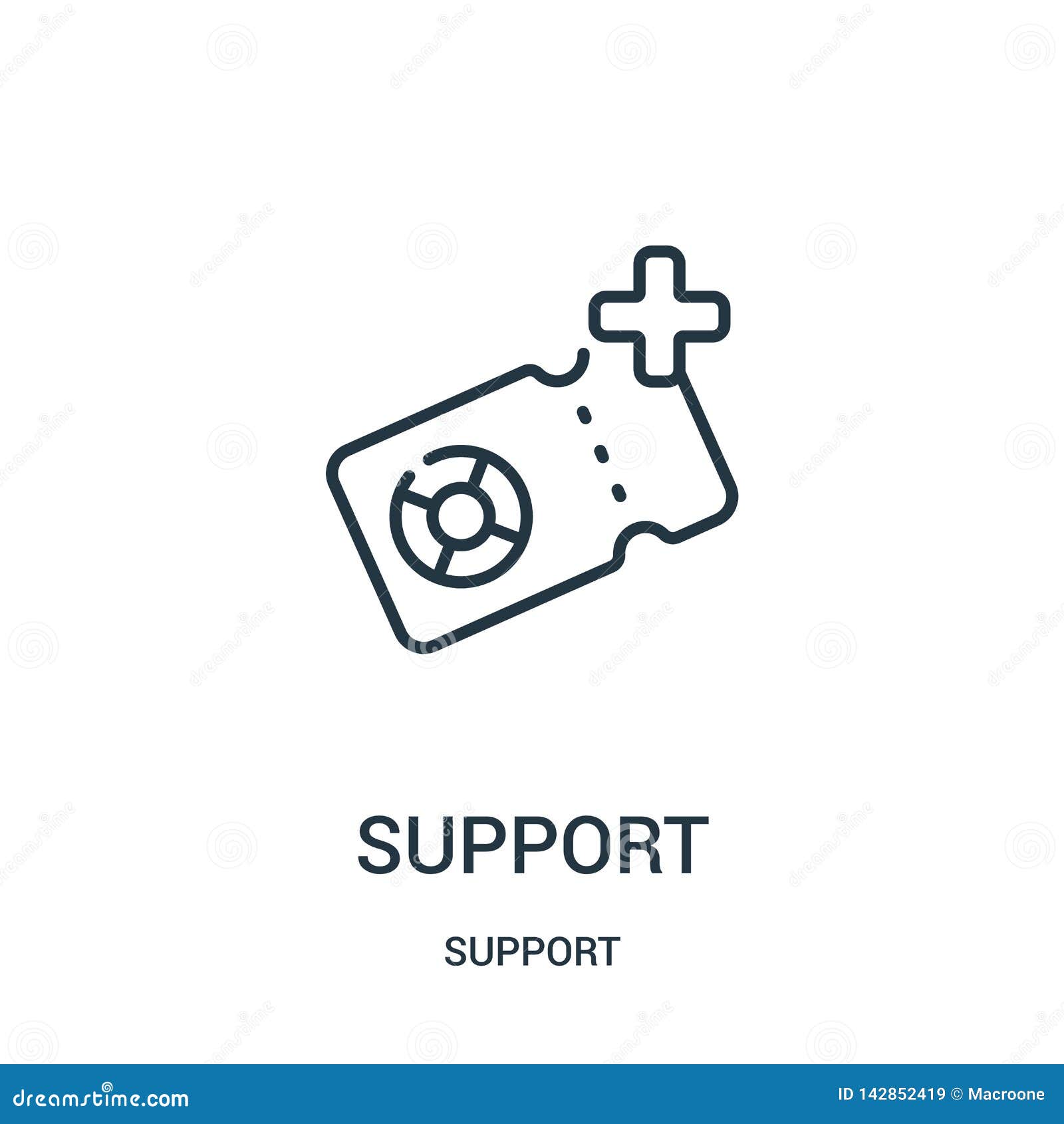 Support Icon Vector From Support Collection Thin Line Support Outline