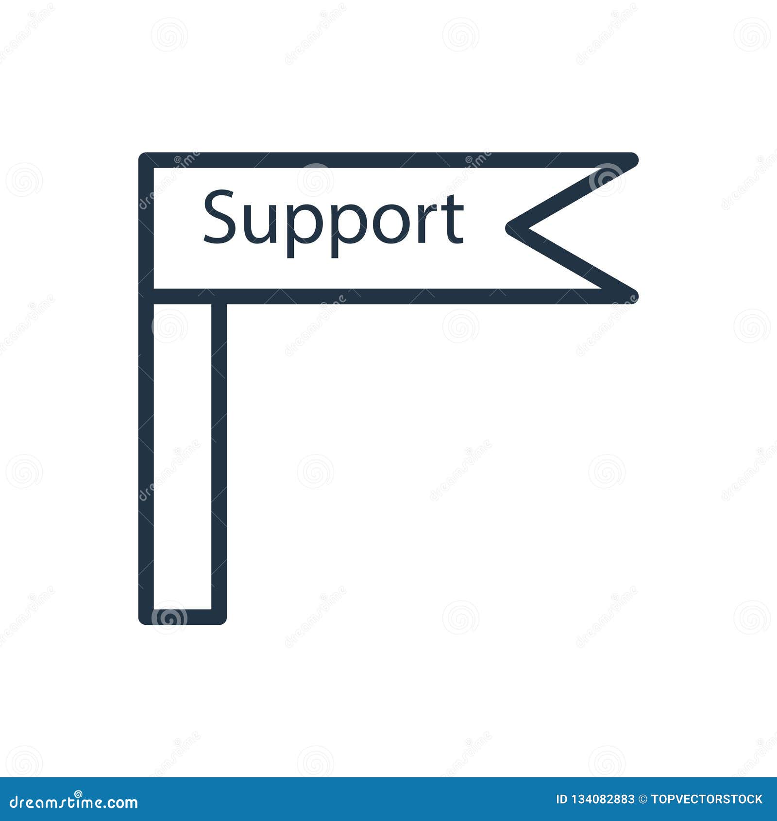 Support Icon Vector Isolated on White Background, Support Sign Stock ...