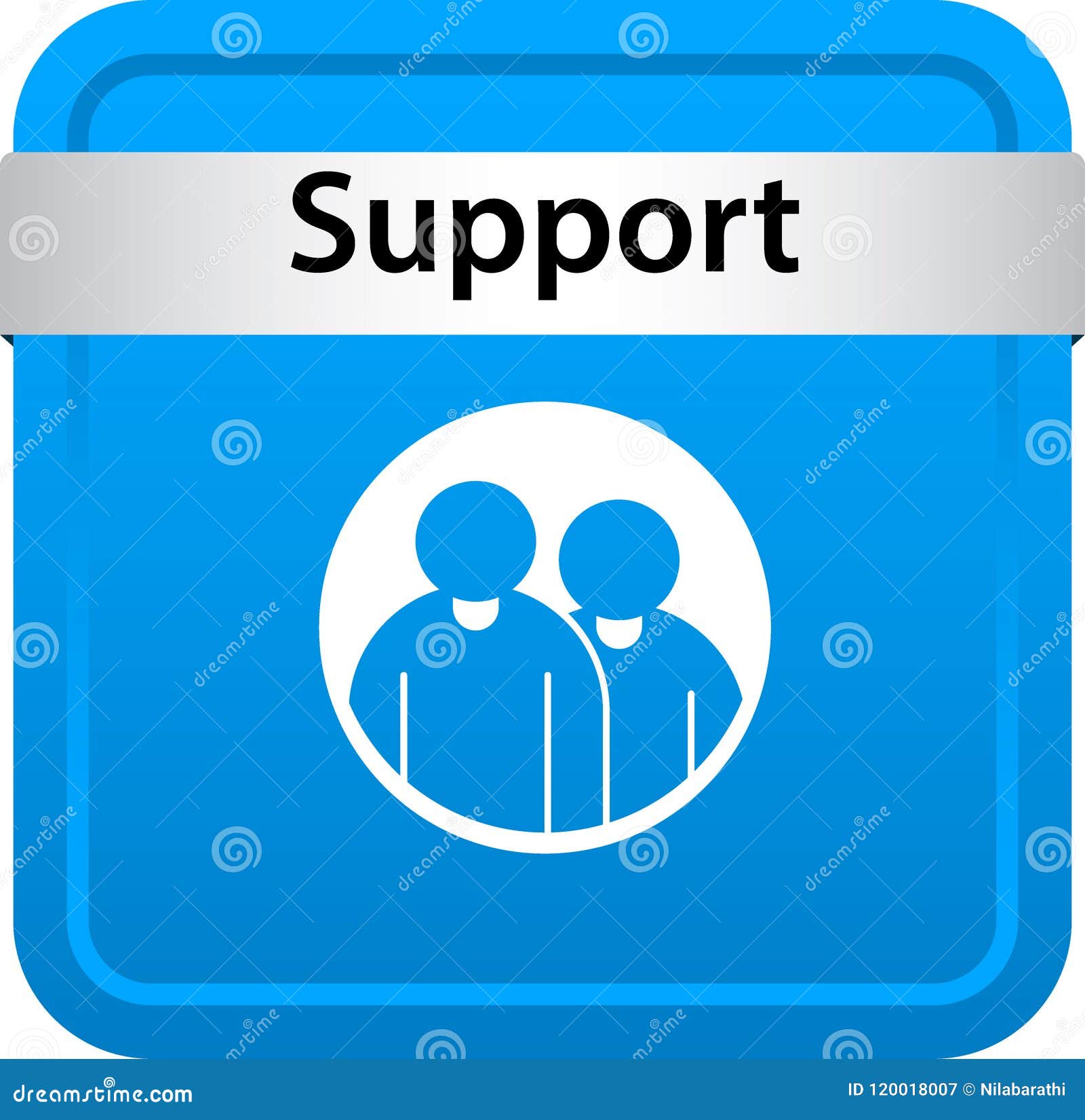 Support icon web button stock illustration. Illustration of ...