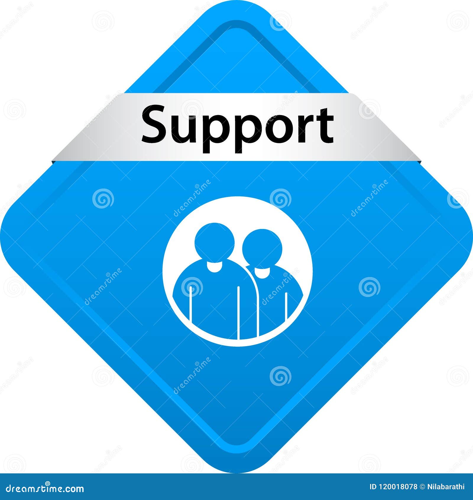 Support icon web button stock illustration. Illustration of commerce ...