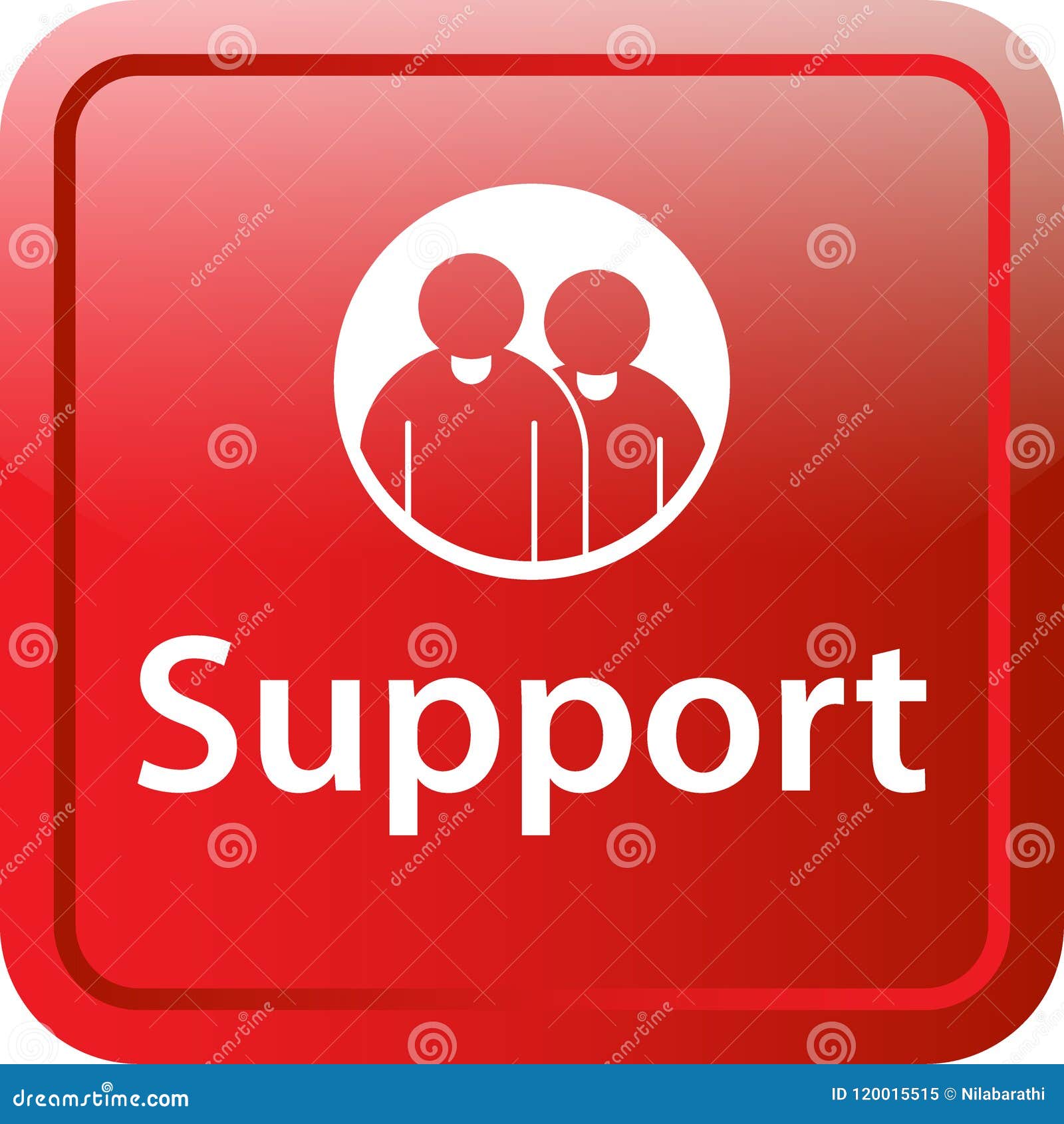 Support icon web button stock illustration. Illustration of commerce ...