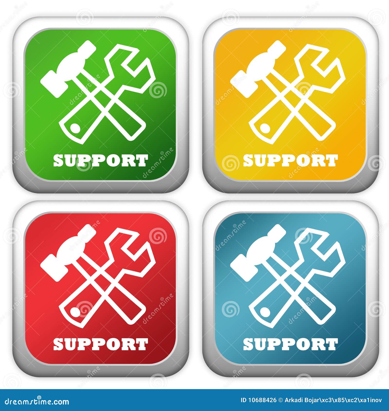 Support Icons Royalty Free Stock Image - Image: 10688426