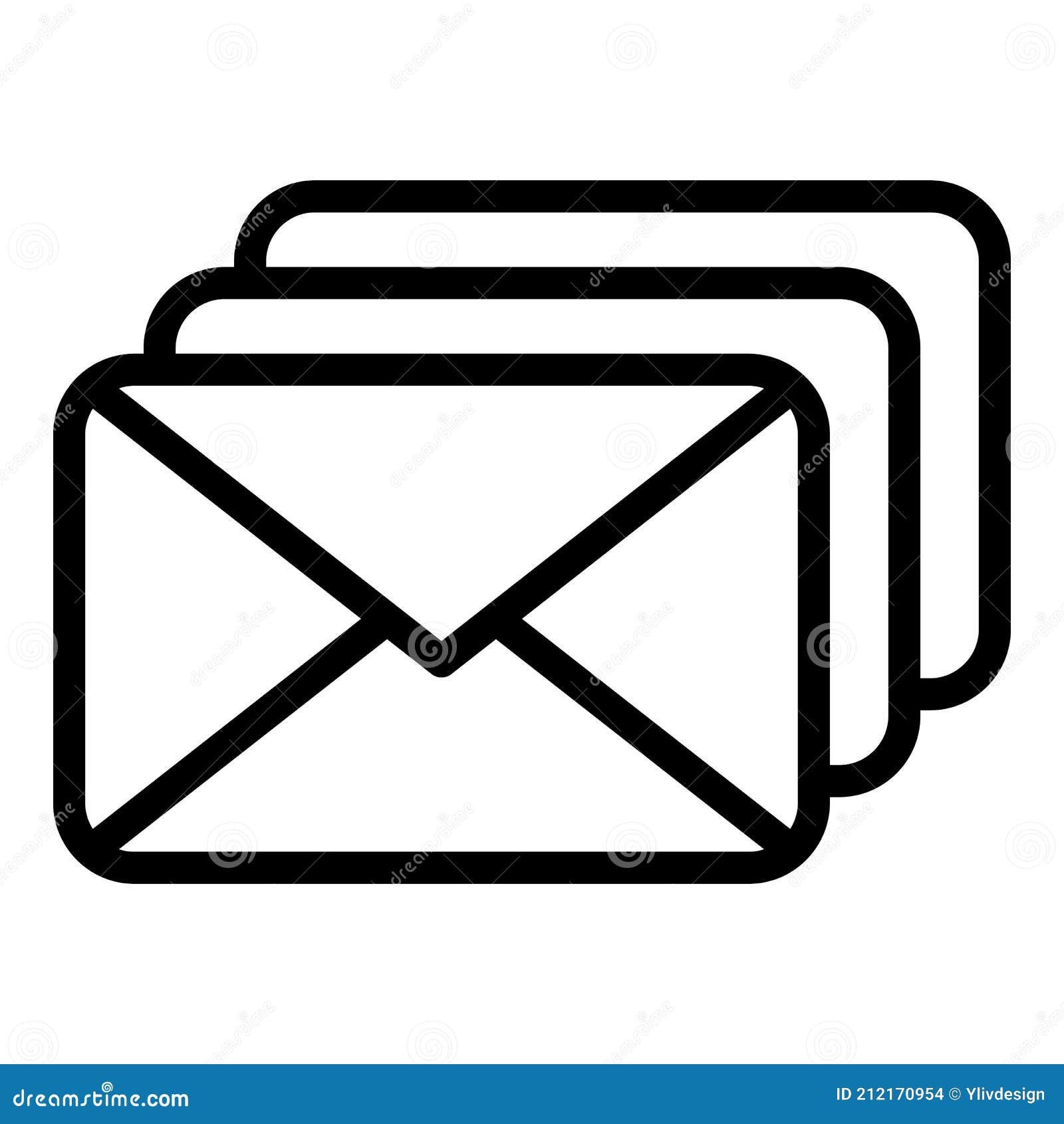 Support Letters Icon, Outline Style Stock Vector - Illustration of ...