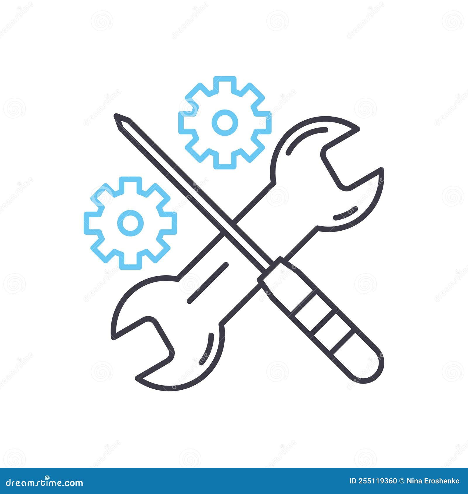 Support Line Icon, Outline Symbol, Vector Illustration, Concept Sign ...