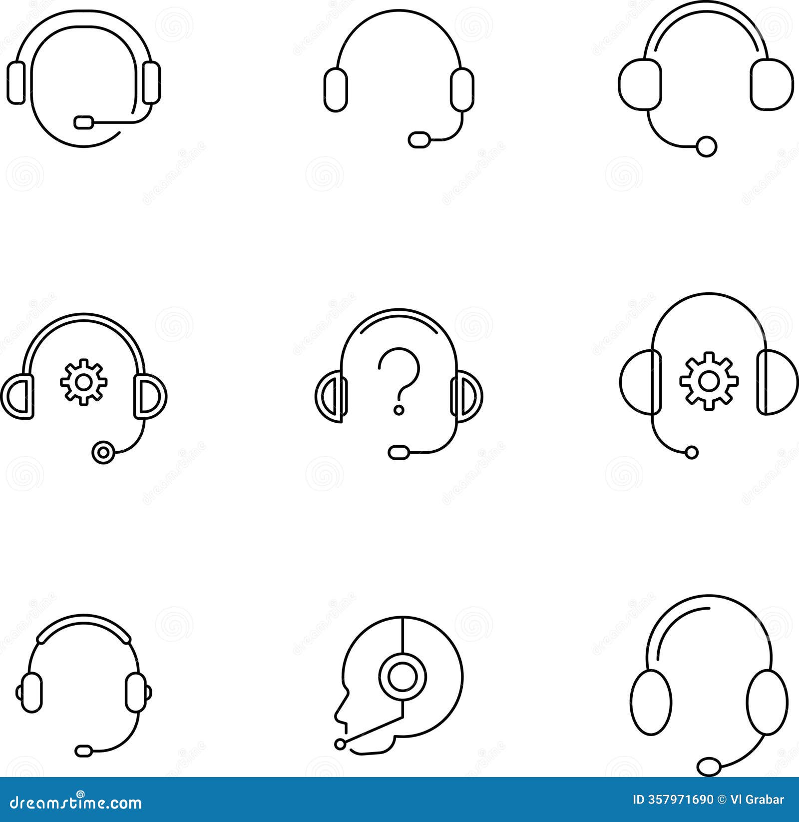 Support Line Icon. Trendy Stroke Signs for Website, Apps and UI Stock ...