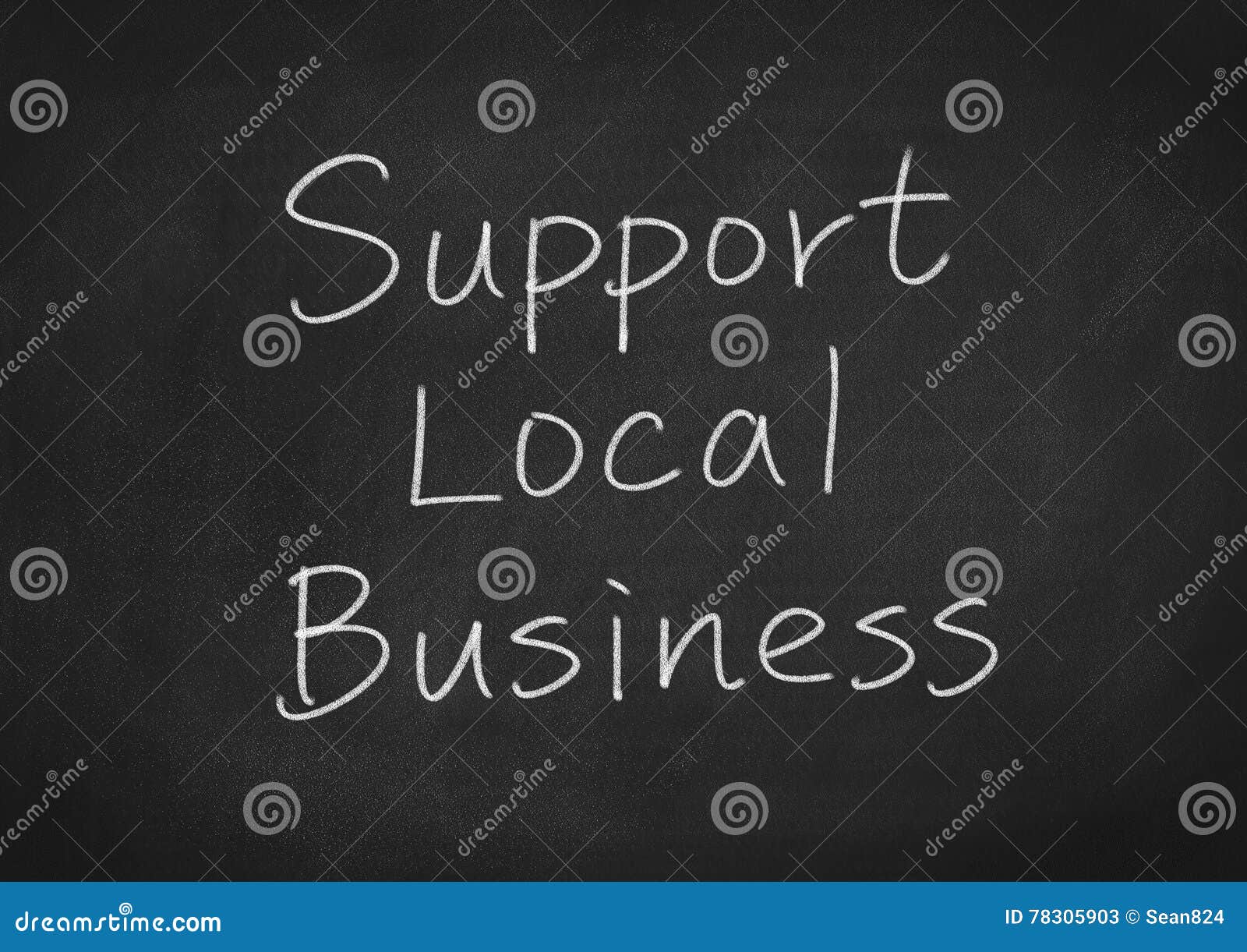 Support Local Business stock illustration. Illustration of word - 78305903