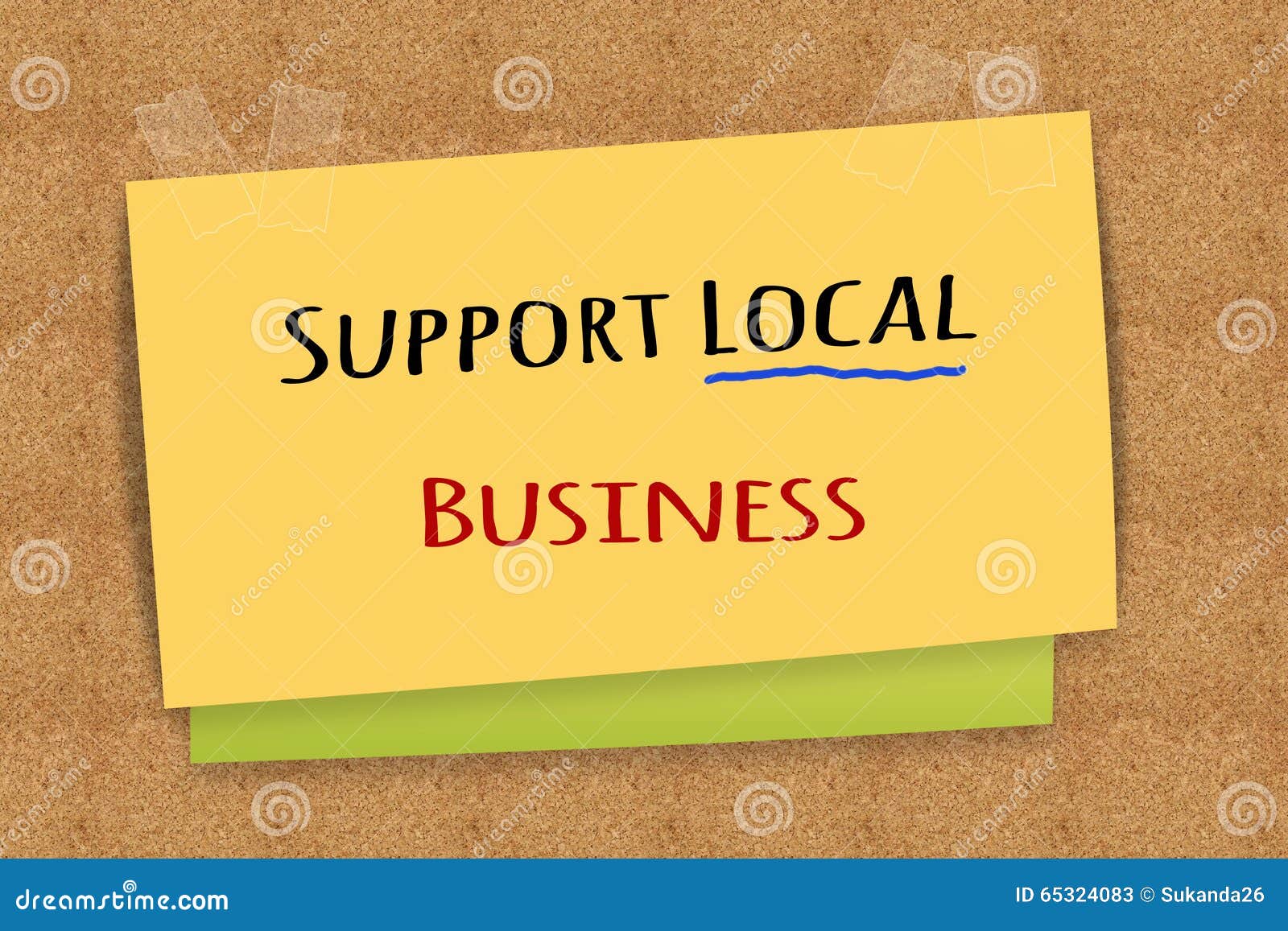 Support local business stock image. Image of commerce - 65324083