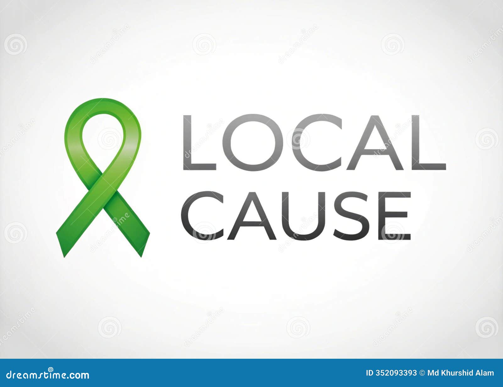 Support Local Causes Graphic with Bold Lettering, Highlighting ...