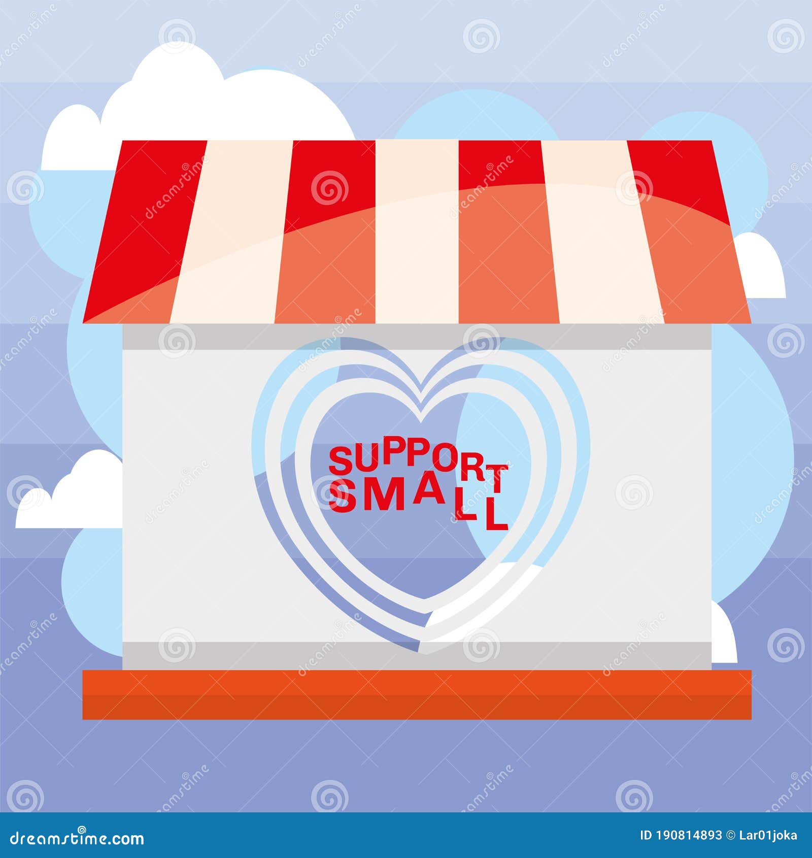 Support local shop small stock vector. Illustration of retail - 190814893
