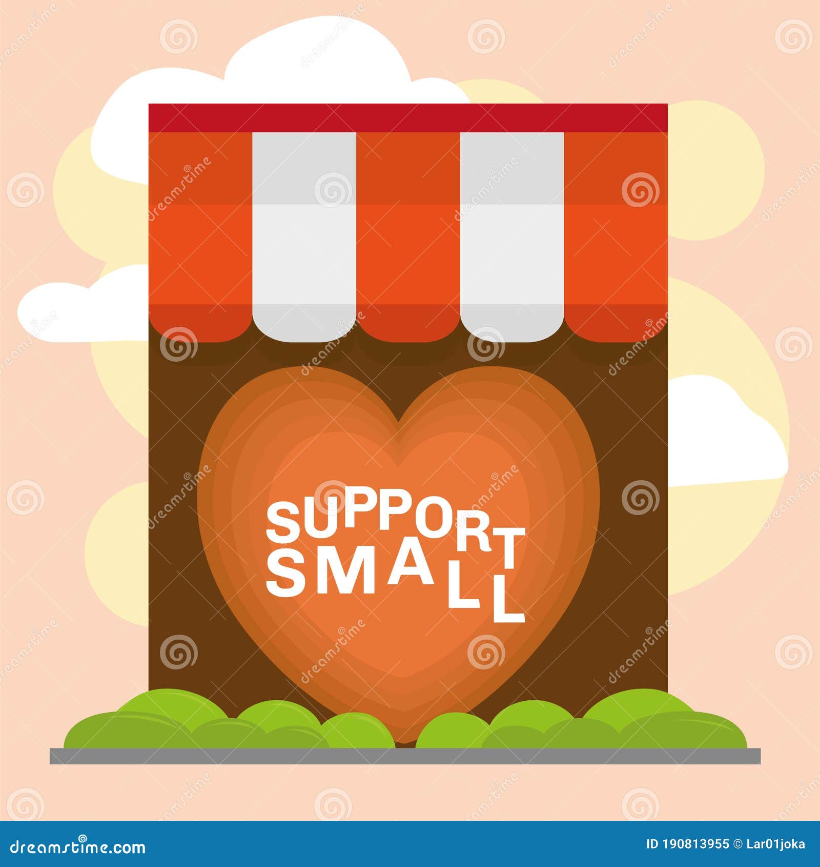 Support local shop small stock vector. Illustration of marketing ...