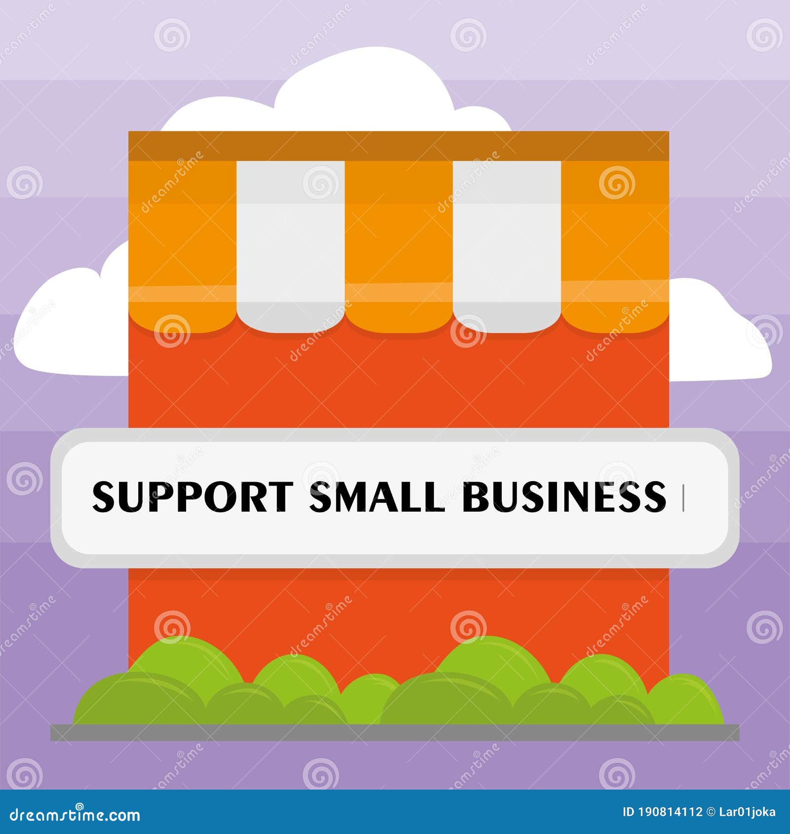 Support local shop small stock vector. Illustration of vector - 190814112