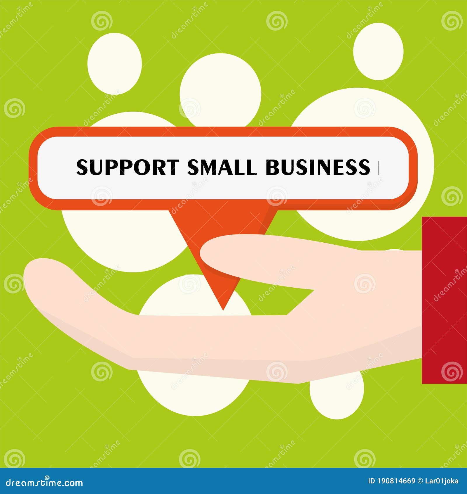 Support local shop small stock vector. Illustration of store - 190814669