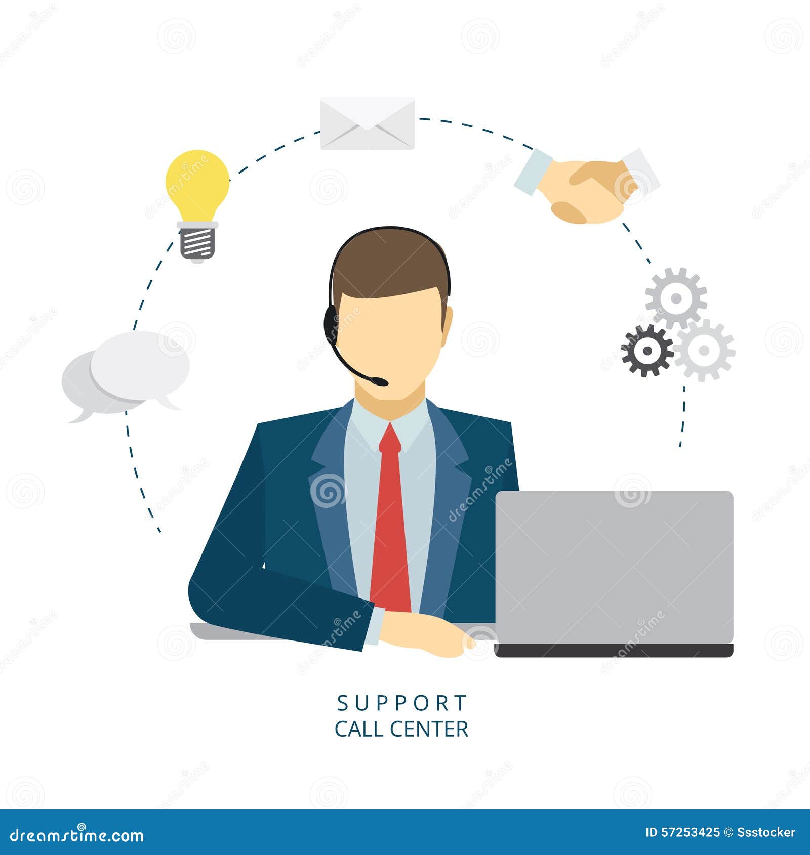 Support operator icon stock vector. Illustration of consultant - 57253425