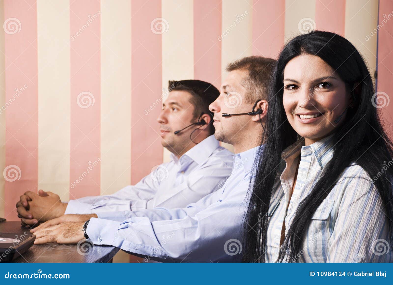 Support operator team stock photo. Image of happiness - 10984124