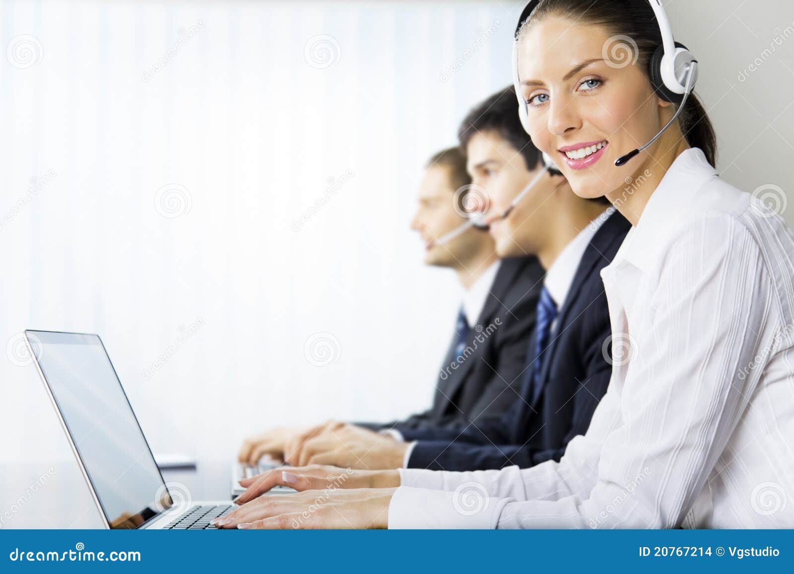 Support operators stock photo. Image of customer, female - 20767214
