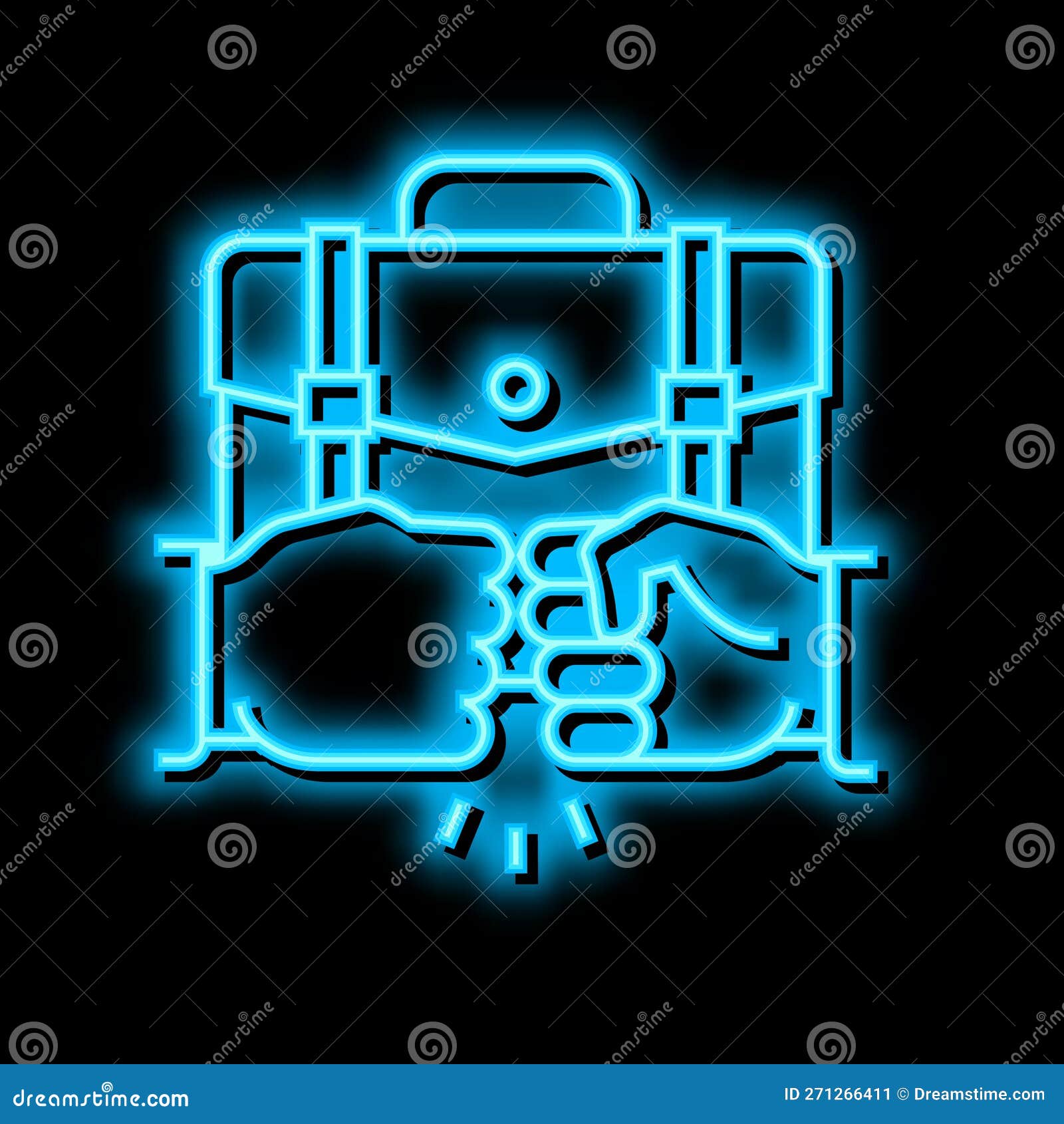 Support Partner Neon Glow Icon Illustration Stock Vector - Illustration ...