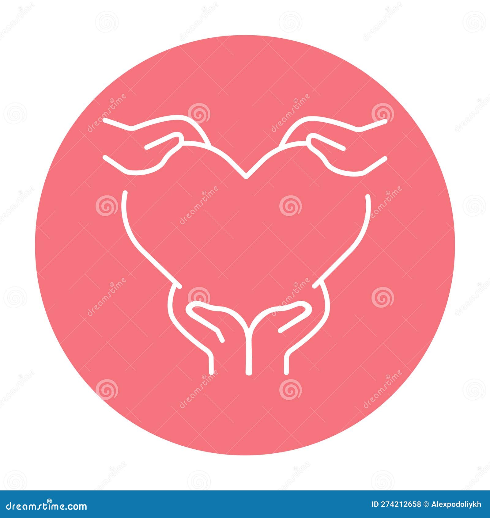 Support from People Color Line Icon. Diverse Group of People Stock ...