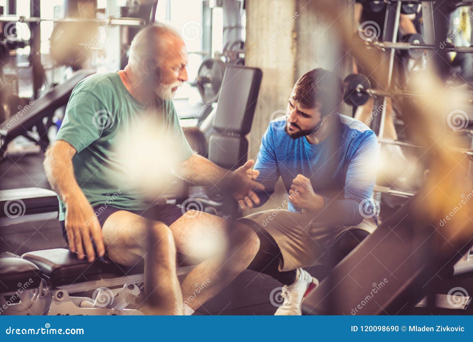 Support. People at gym. stock photo. Image of adult - 120098690