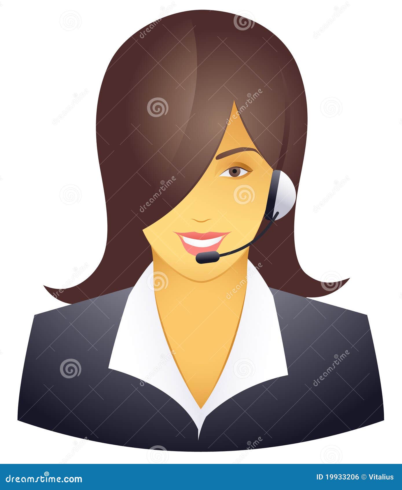 Support phone operator stock vector. Illustration of assistance - 19933206