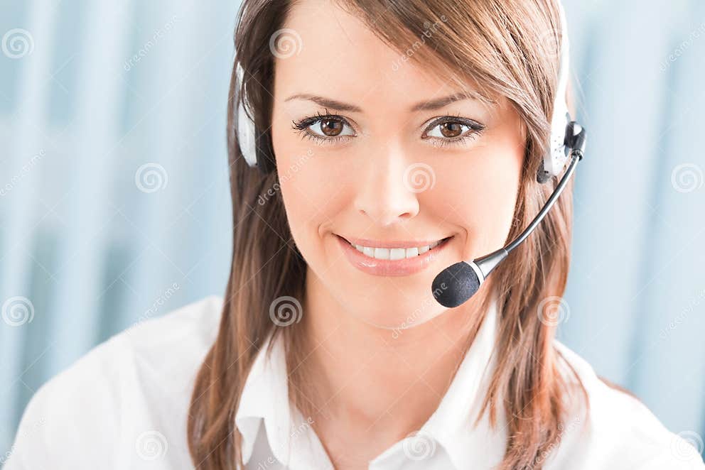 Support phone operator stock image. Image of business - 9022667