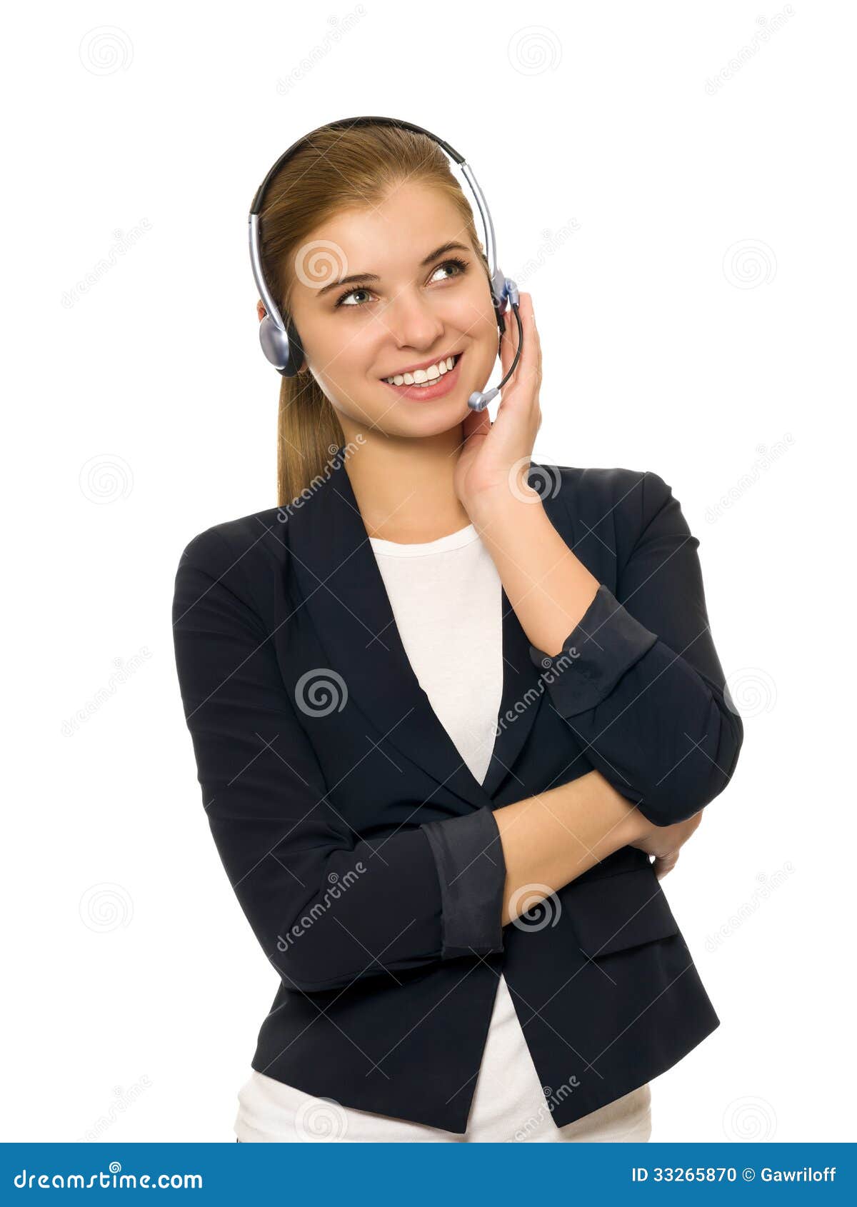 Support Phone Operator in Headset Stock Photo - Image of consultant ...