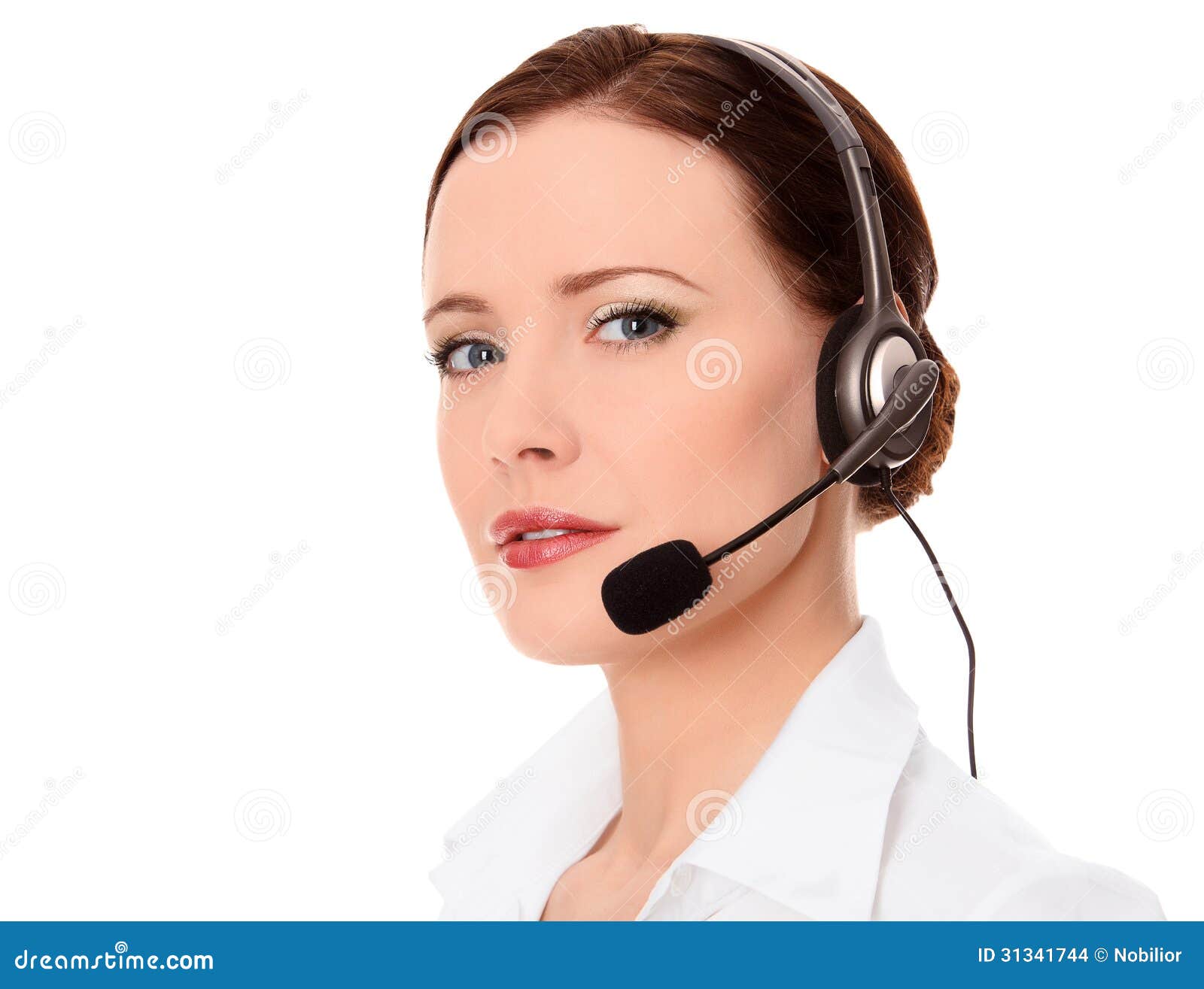 Support phone operator stock photo. Image of headset - 31341744