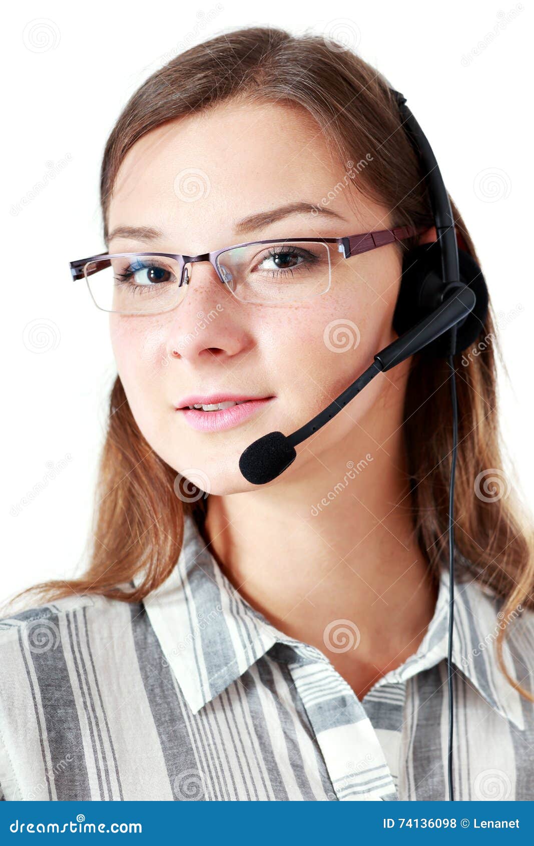 Support phone operator stock photo. Image of headset - 74136098
