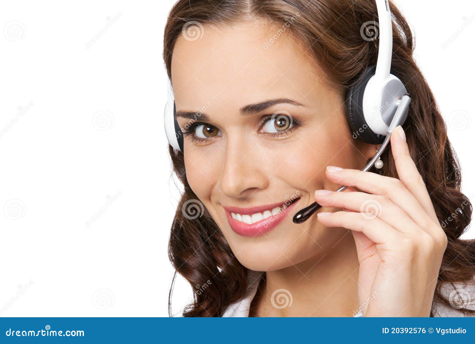 Support Phone Operator, on White Stock Photo - Image of internet, help ...