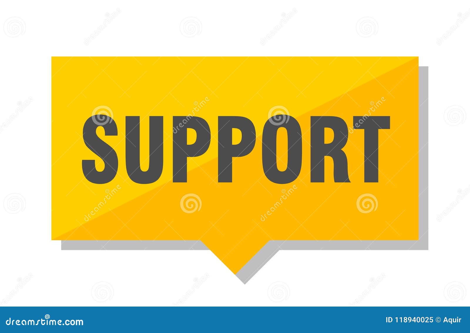 Support price tag stock vector. Illustration of notice - 118940025