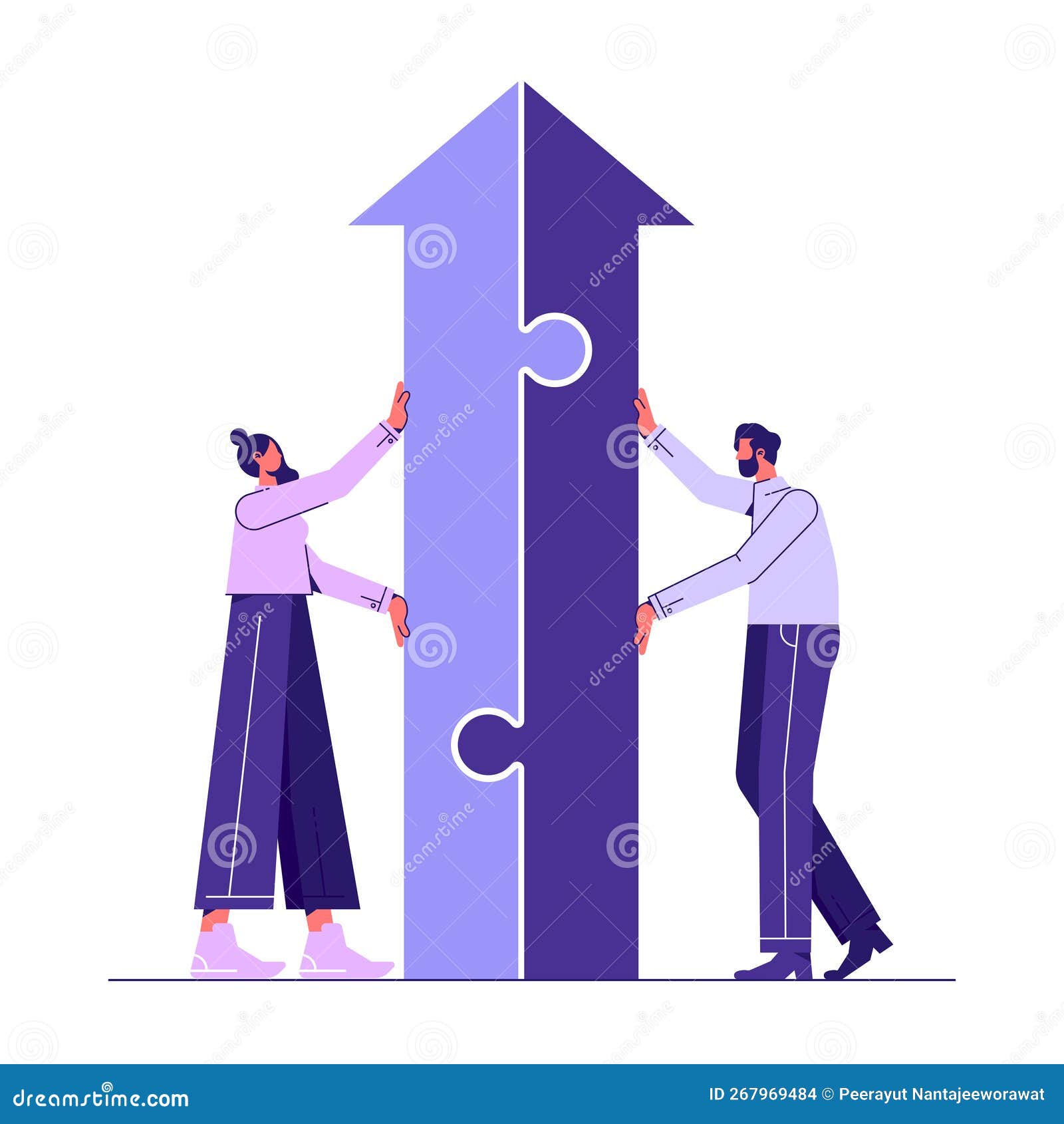 Merger And Acquisitions, Partnership Or Work Together, Success Puzzle ...