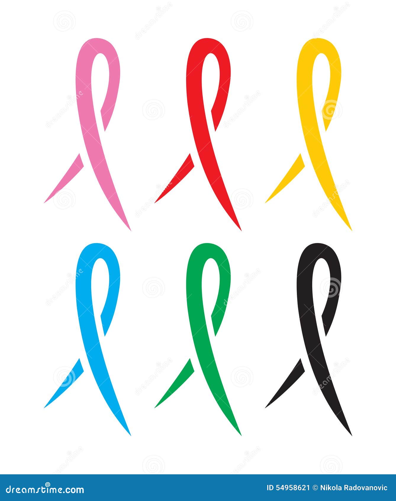 Support ribbon stock vector. Illustration of healthcare - 54958621