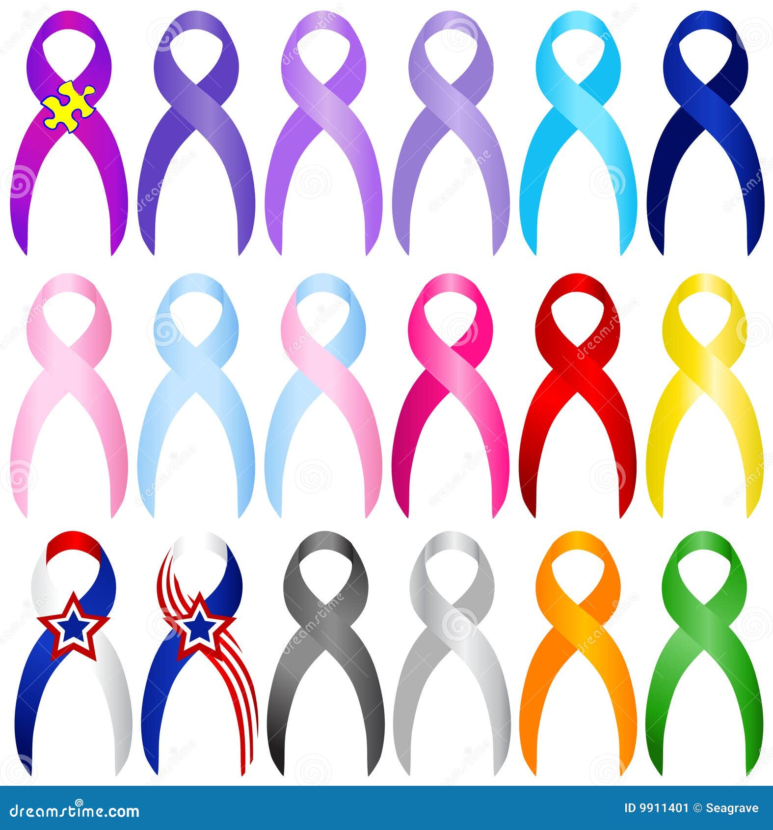 Support Ribbons stock illustration. Illustration of light - 9911401