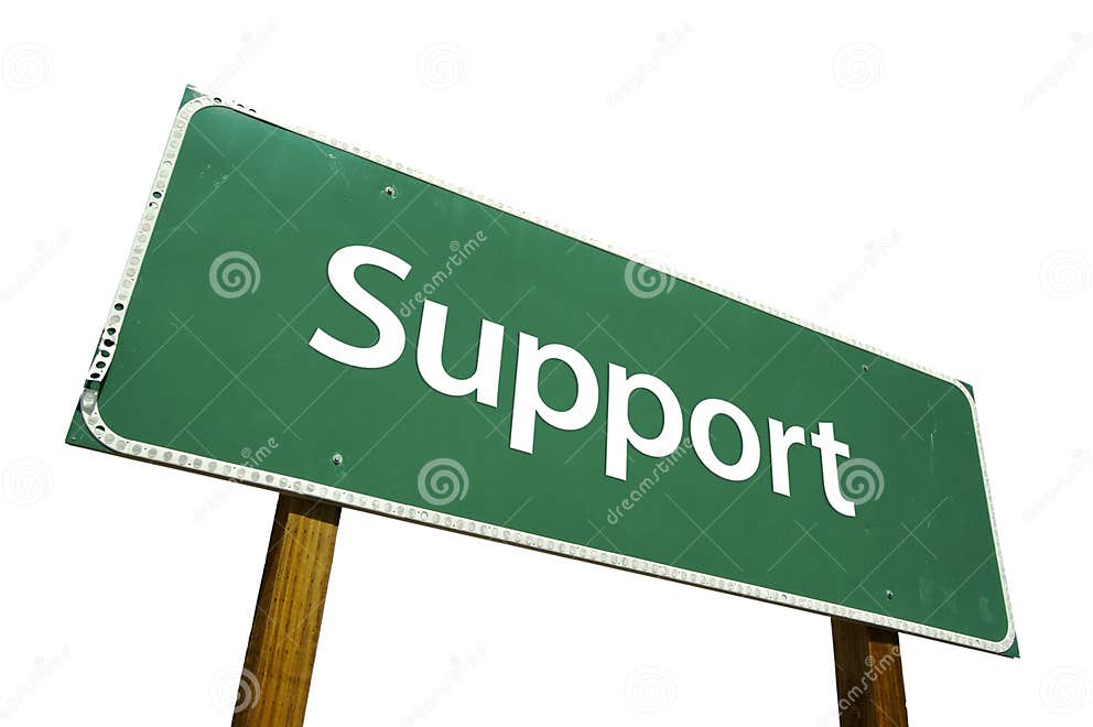 Support - Road Sign. stock photo. Image of encouragement - 4563864