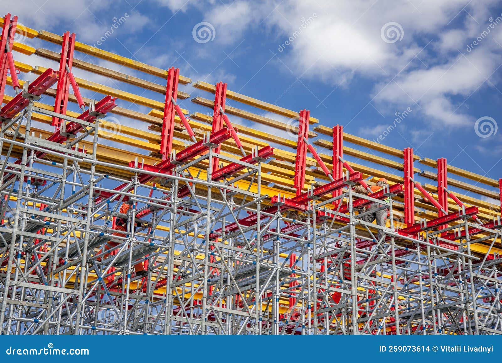 Support scaffolding system stock photo. Image of tube - 259073614