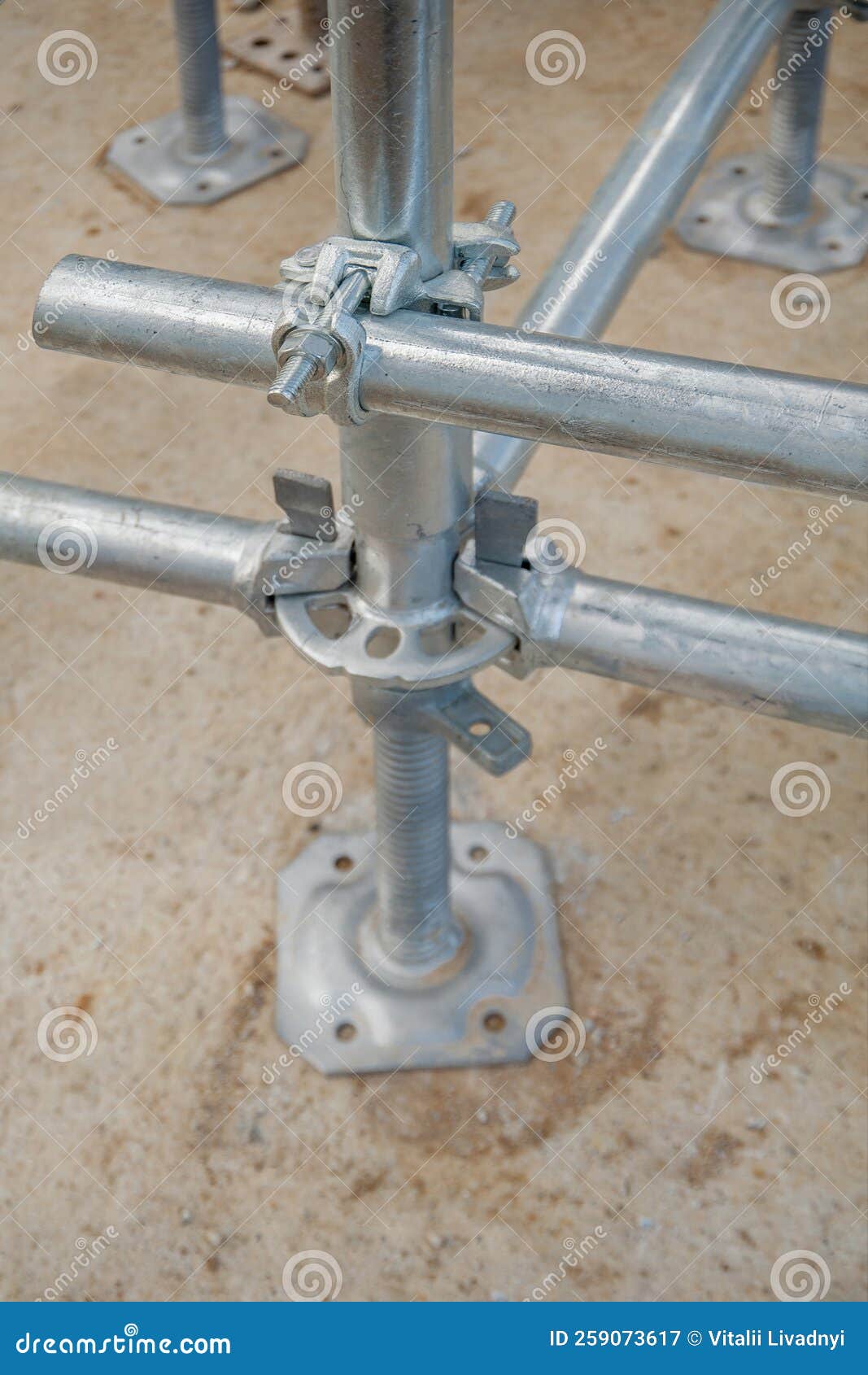 Support scaffolding system stock image. Image of prop - 259073617
