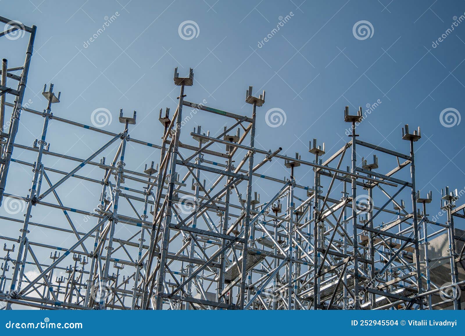 Support scaffolding system stock photo. Image of site - 252945504
