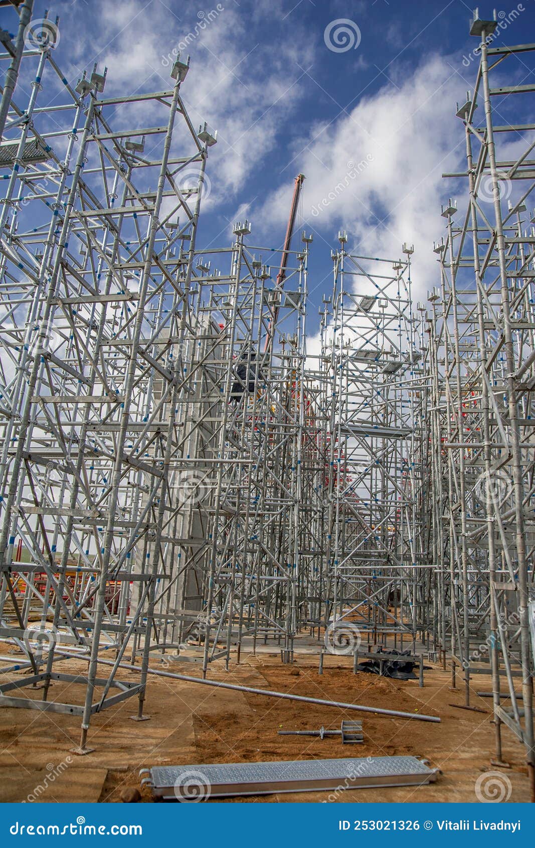 Support scaffolding system stock photo. Image of support - 253021326