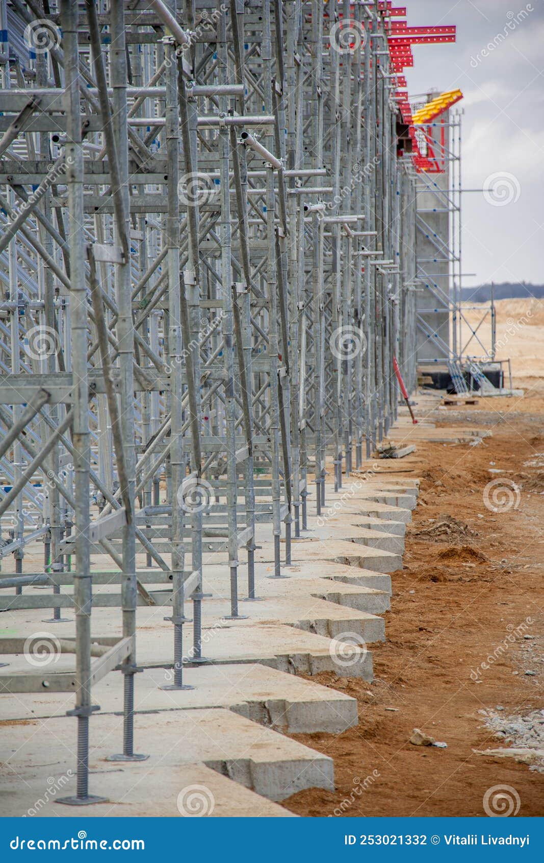 Support scaffolding system stock photo. Image of industrial - 253021332