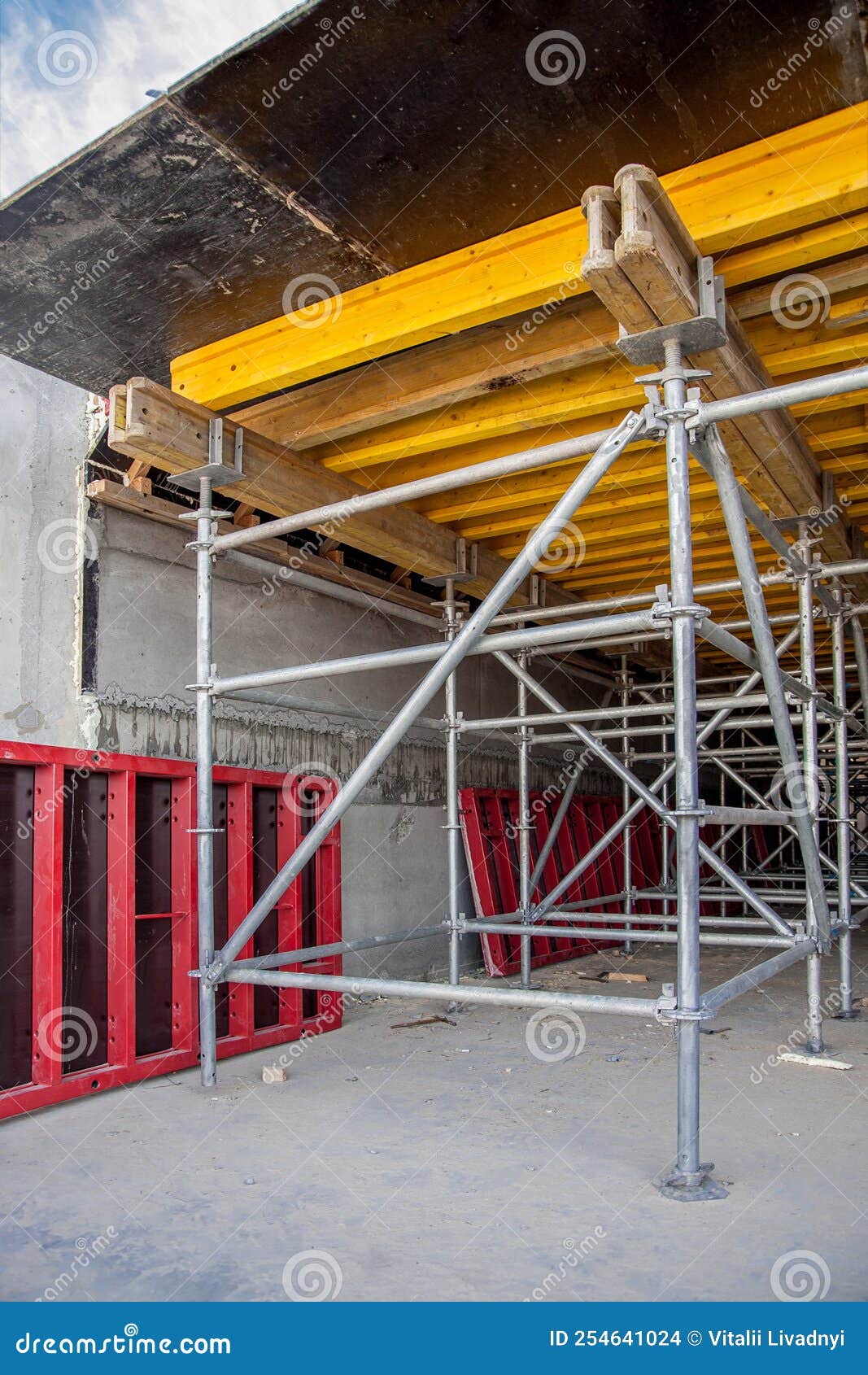 Support scaffolding system stock photo. Image of support - 254641024