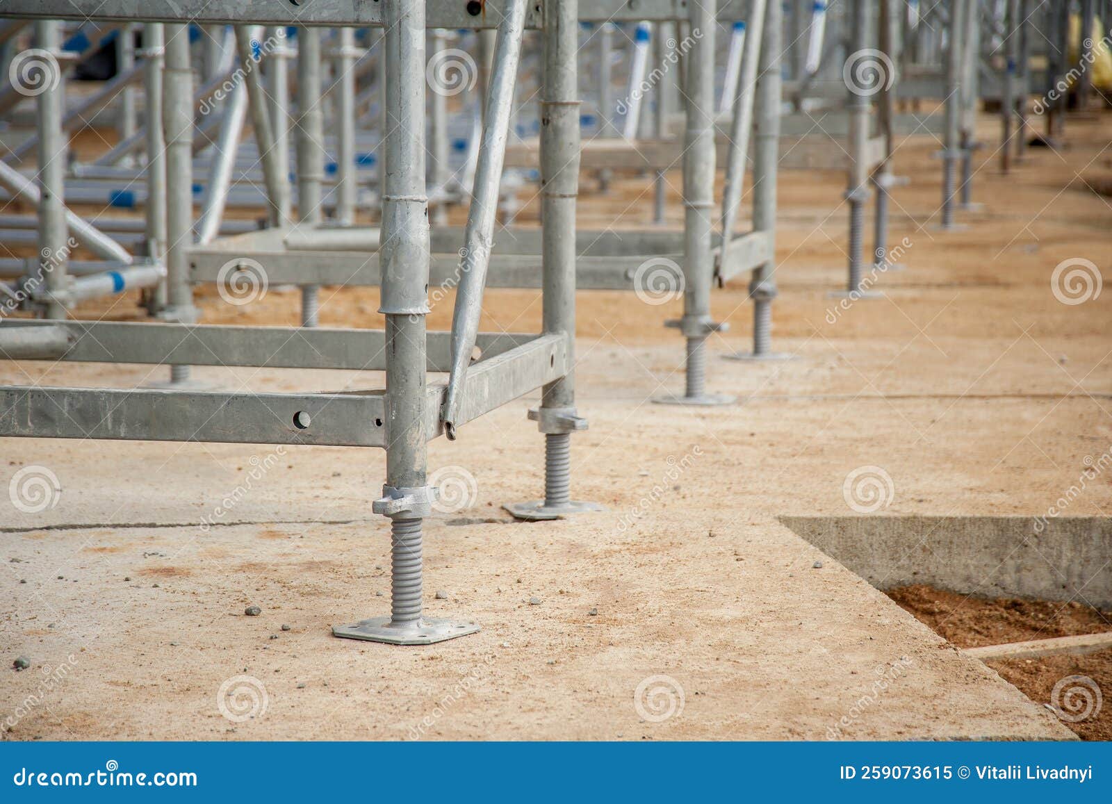 Support scaffolding system stock image. Image of shaft - 259073615