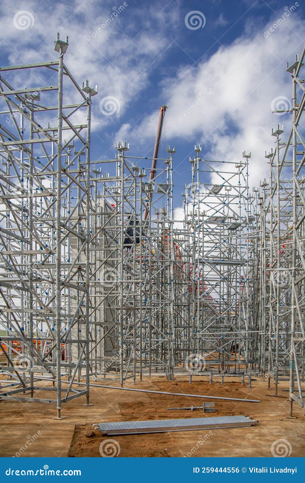 Support scaffolding system stock photo. Image of slab - 259444556