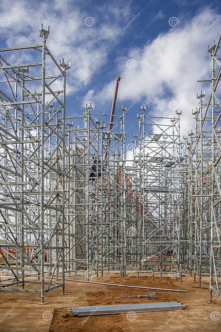 Support scaffolding system stock photo. Image of slab - 259444556