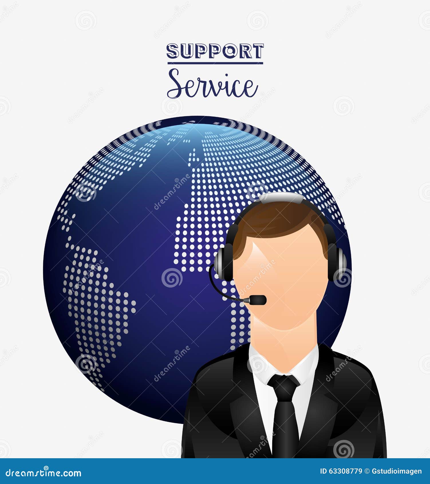 Support service design stock vector. Illustration of customer - 63308779